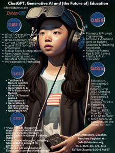 Chat GPT, Generative AI and (the Future of) Education - DebateUS